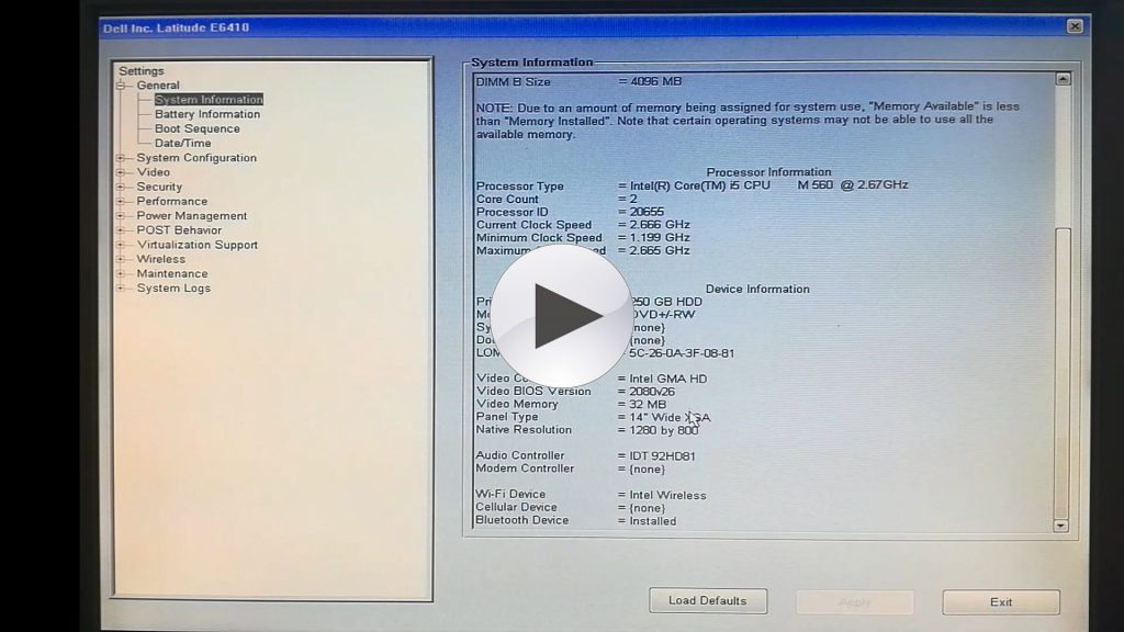 第32期：DELL电脑BIOS基本设置Helpdesk-PC.COM – Helpdesk-PC.com